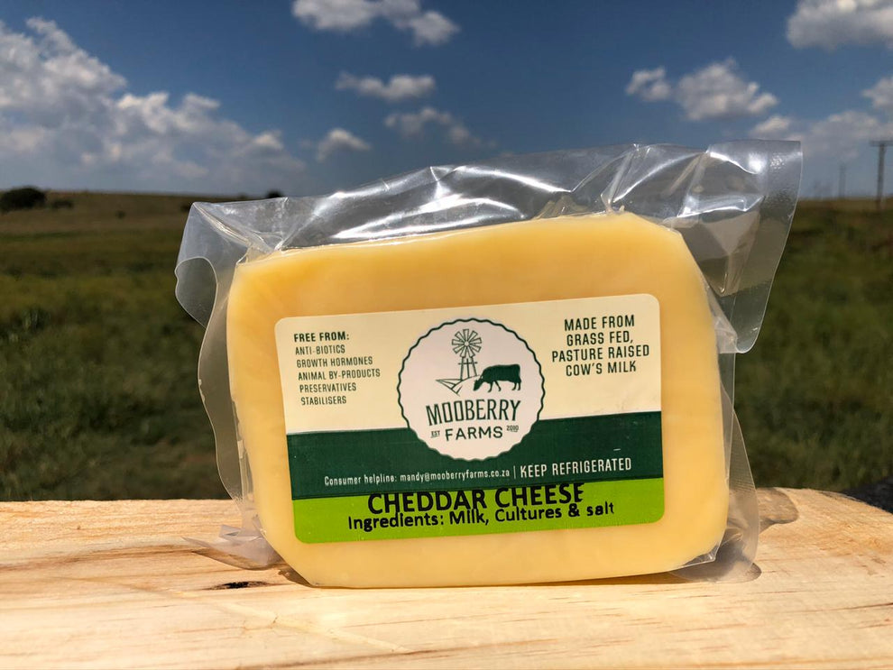 Mooberry Free-Range Cheddar Cheese 250g – Gourmet Butcher