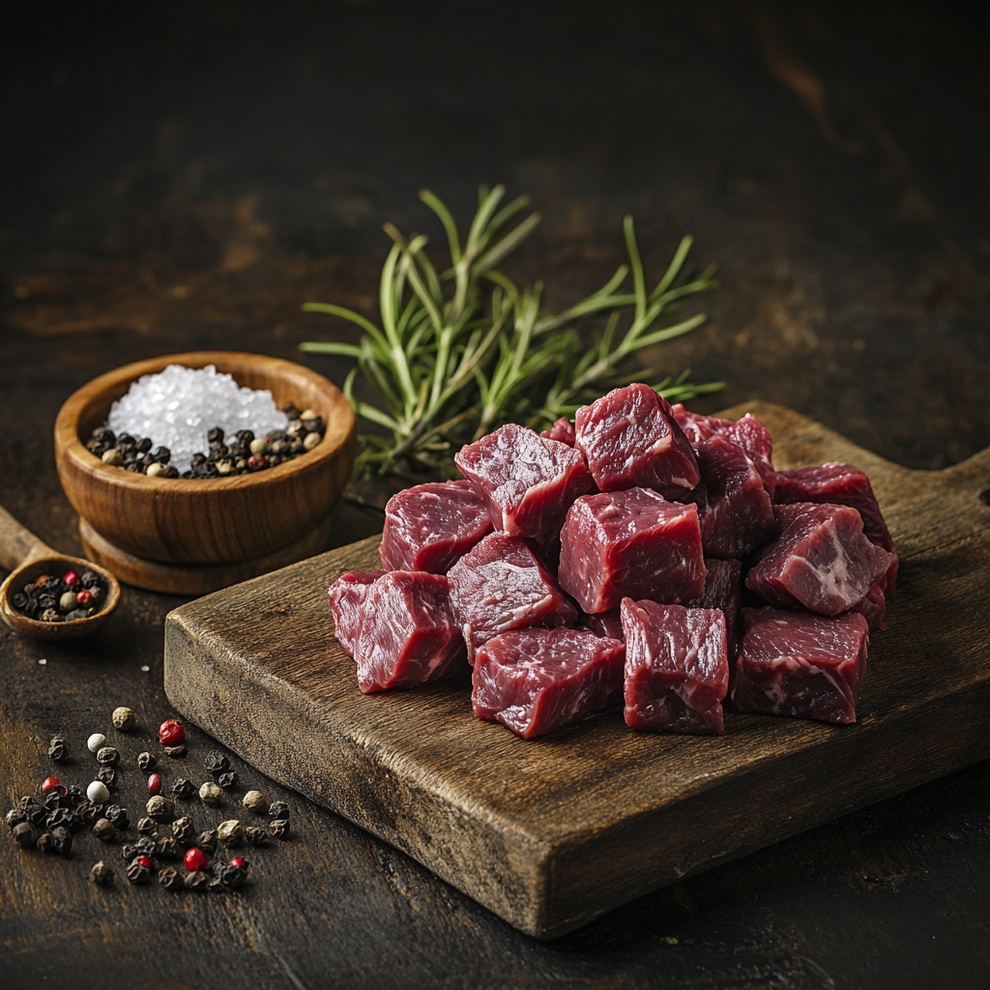 Pasture Raised Stewing Meat No Bone 1kg – Gourmet Butcher